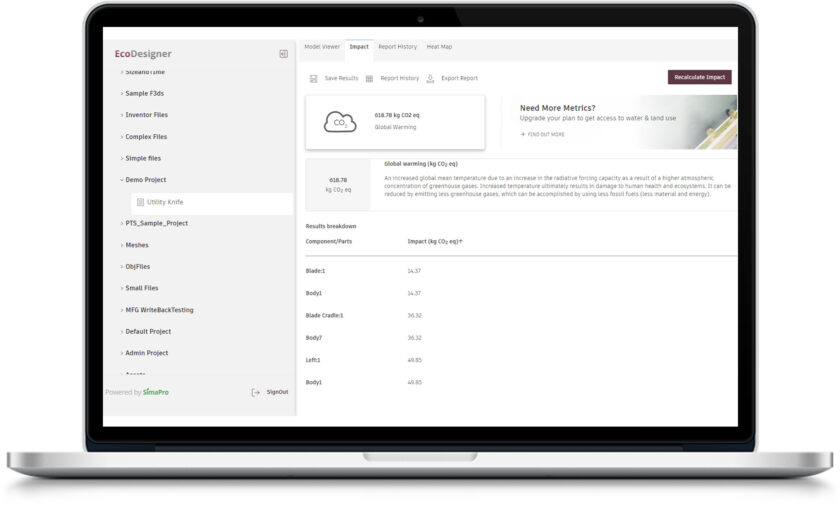 EcoDesigner | Powered by SimaPro