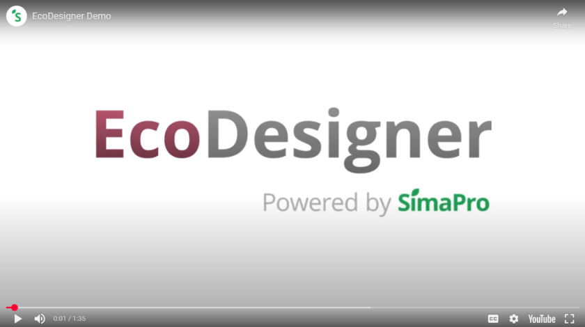 EcoDesigner | Powered by SimaPro