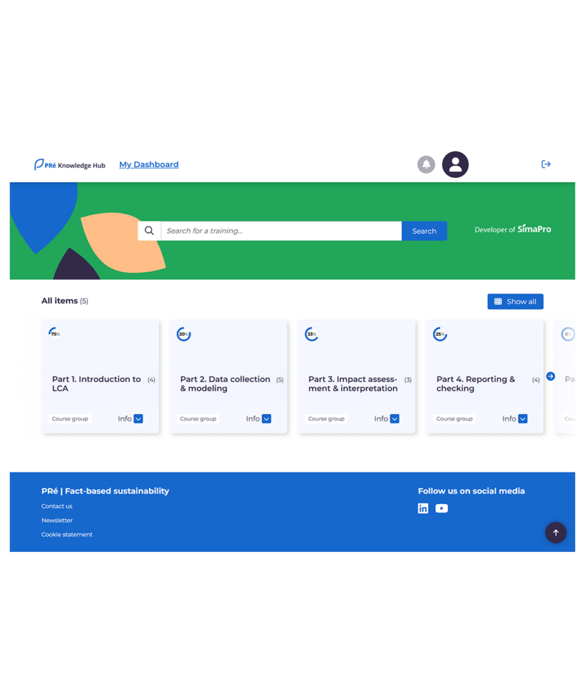 Online course on-demand: Effective LCA with SimaPro Craft
